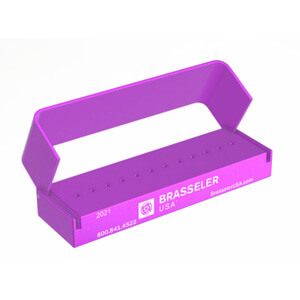A620PURPLE Aluminum Bur Block 12 FG