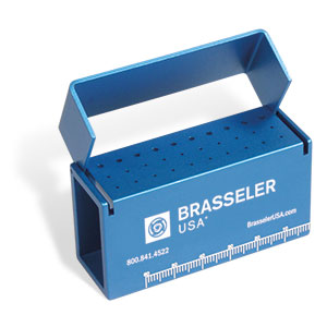 A800BLUE Aluminum Endo Bur Block