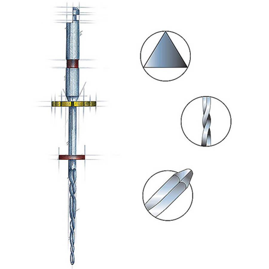 270CM700C RaCe Size: 25 .02 25 mm-RaCe NiTi Rotary Files (5 Pack)