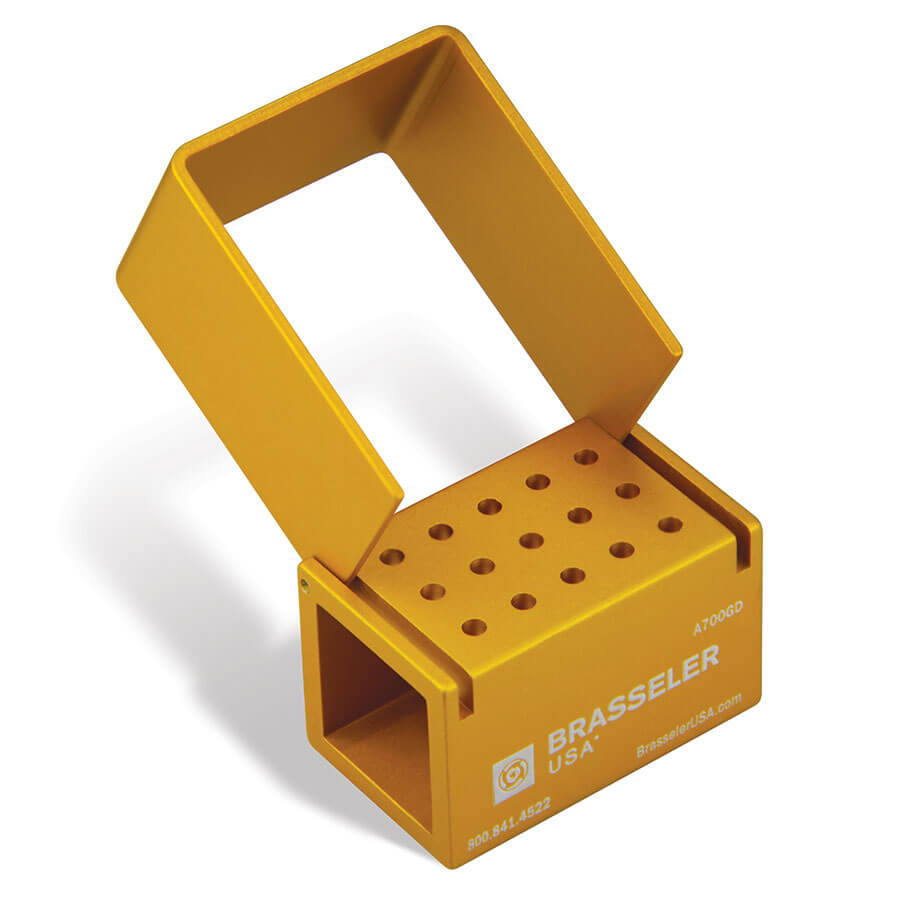 A700GOLD Aluminum Bur Block 15 HP